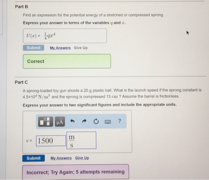 Solved Problem 9 A clever engineer designs a "sprong" that | Chegg.com