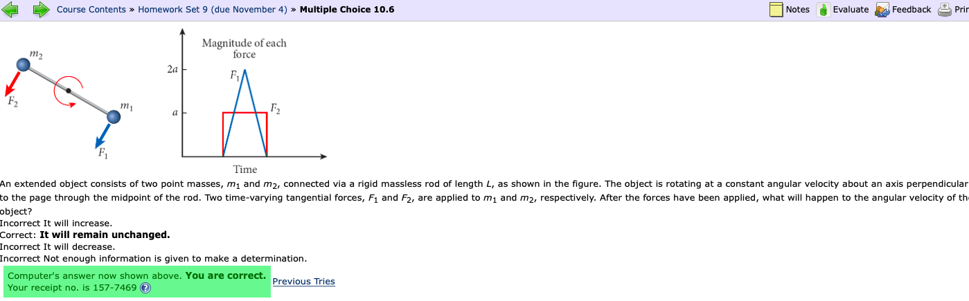 Solved An extended object consists of two point masses, m1 | Chegg.com