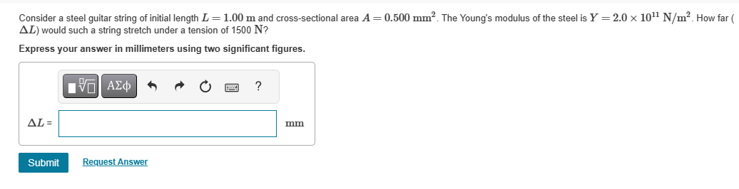 Solved Consider a metal bar of initial length L and | Chegg.com