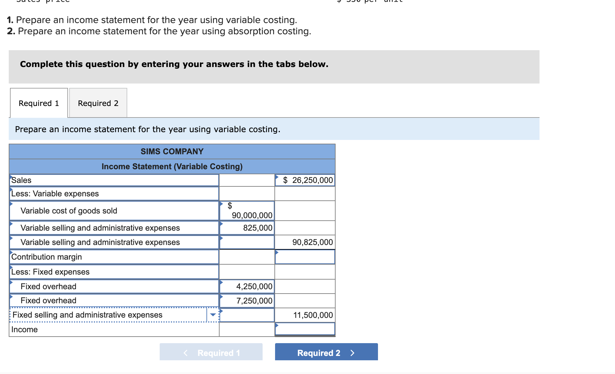 Solved Sims Company began operations on January 1 . Its cost | Chegg.com