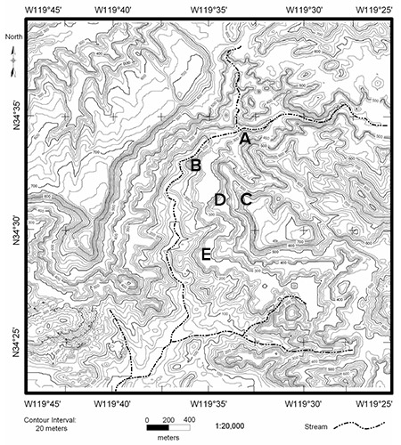 Solved Look at the 3D perspective of Painted Canyon. Using | Chegg.com