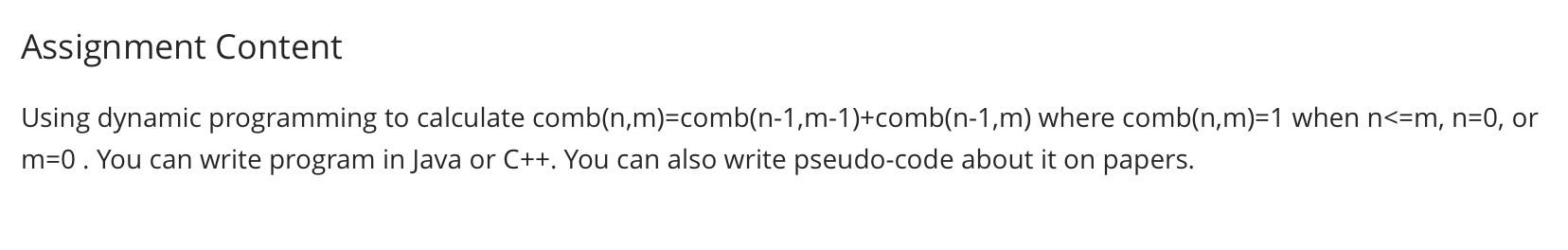 Solved Assignment Content Using Dynamic Programming To 9269