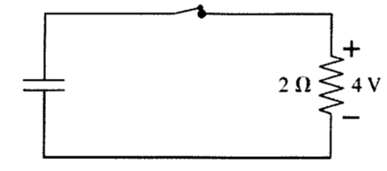 Solved In the circuit below, the capacitor was initially | Chegg.com