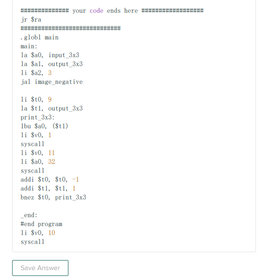Solved Write the assembly code that will transform a squared | Chegg.com
