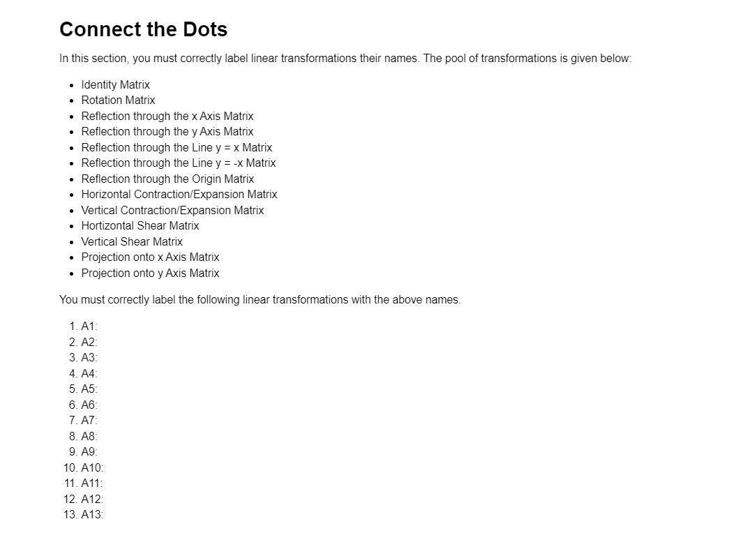 Perform Linear Transformations and Plot Results In | Chegg.com