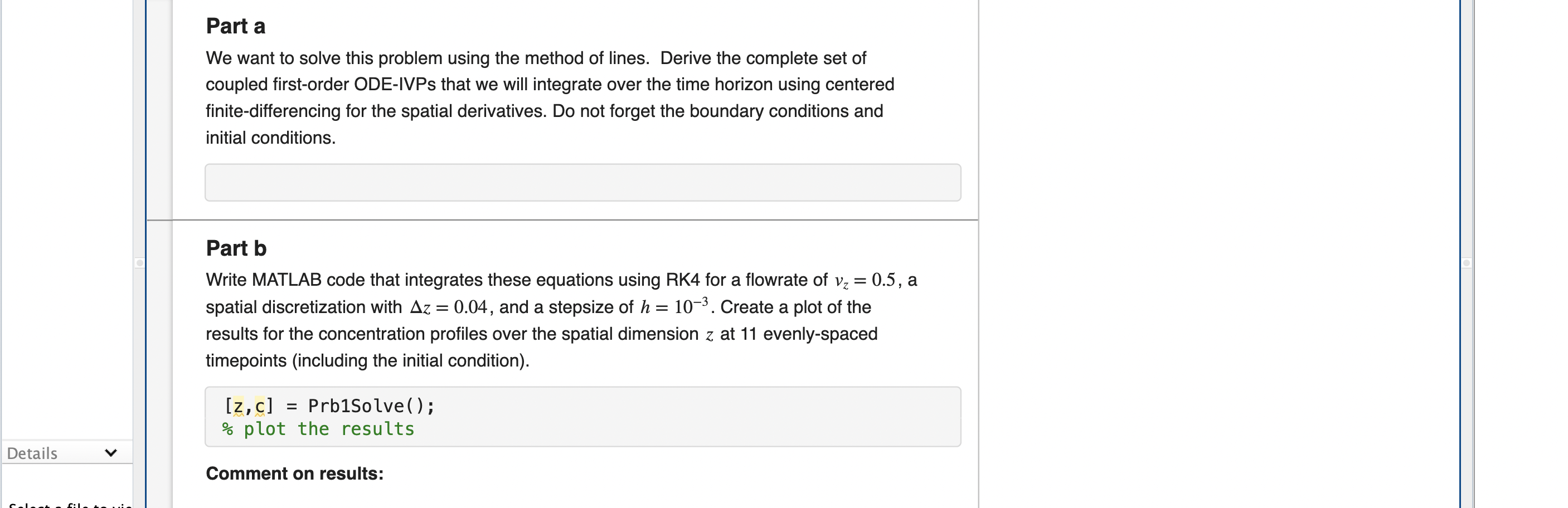 Solved The unsteady plug-flow reactor can be modeled as the | Chegg.com