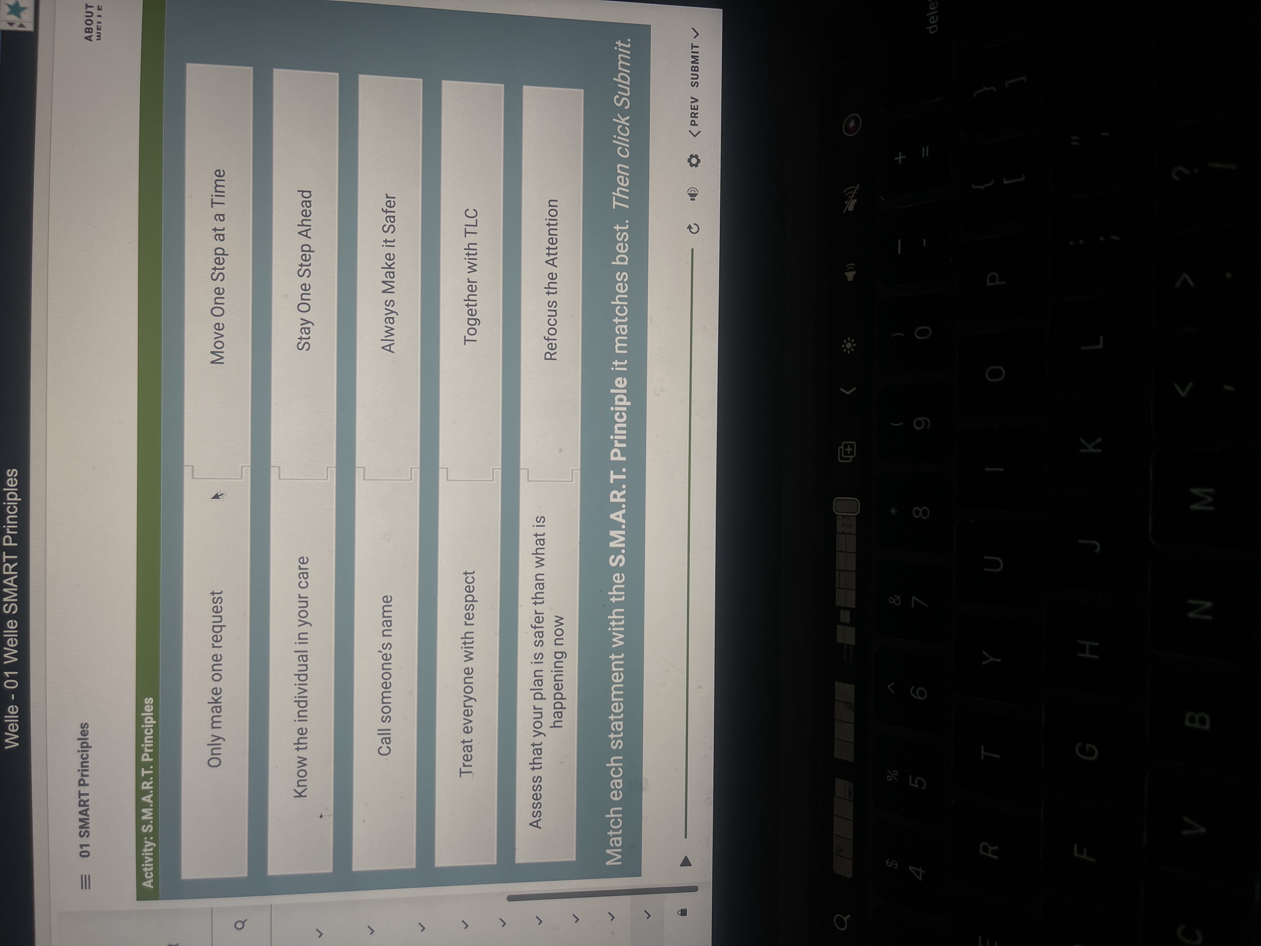 Welle - 01 Welle SMART Principles ≡01 SMART | Chegg.com