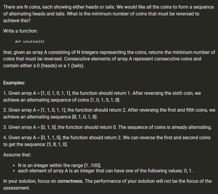 Solved There are N coins, each showing either heads or | Chegg.com