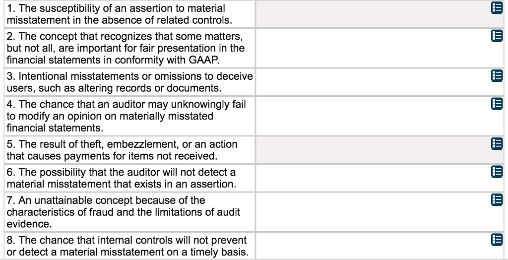 Solved Select from the option list provided the term that is | Chegg.com