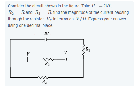 Solved Consider the circuit shown in the figure. Take R1=2R, | Chegg.com