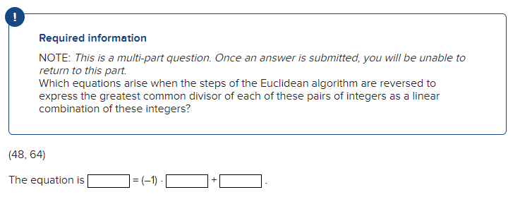 Solved Required Information Note This Is A Multi Part
