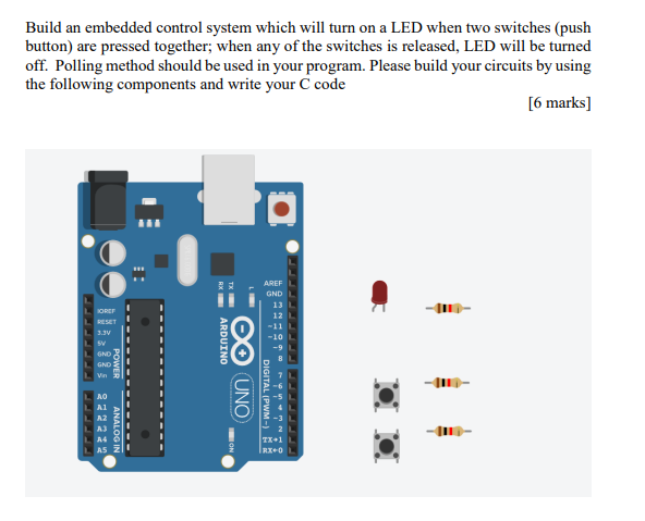 Solved Build an embedded control system which will turn on a | Chegg.com