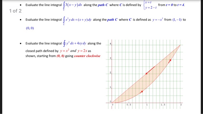 Solved Evaluate the line integral integral_C 3(x - y) ds | Chegg.com