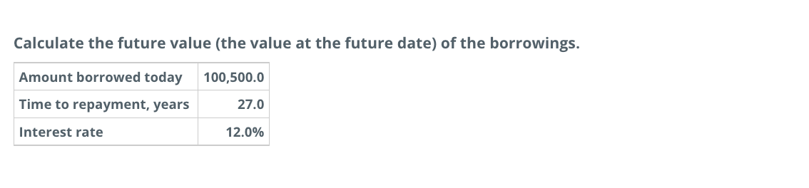 Solved Calculate the future value (the value at the future | Chegg.com