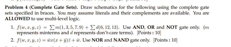 Solved Problem 4 (Complete Gate Sets). Draw schematics for | Chegg.com