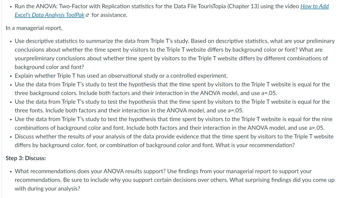 Solved Run the ANOVA: Two-Factor with Replication | Chegg.com
