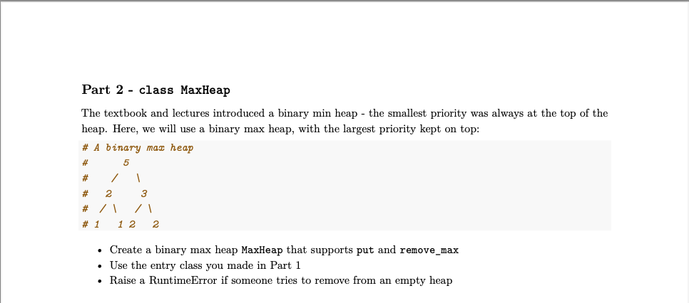 PLEASE DO THIS IN PYTHON 3 CODE. SOLVE FOR class | Chegg.com