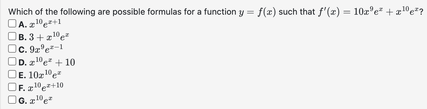 Solved Which of the following are possible formulas for a | Chegg.com