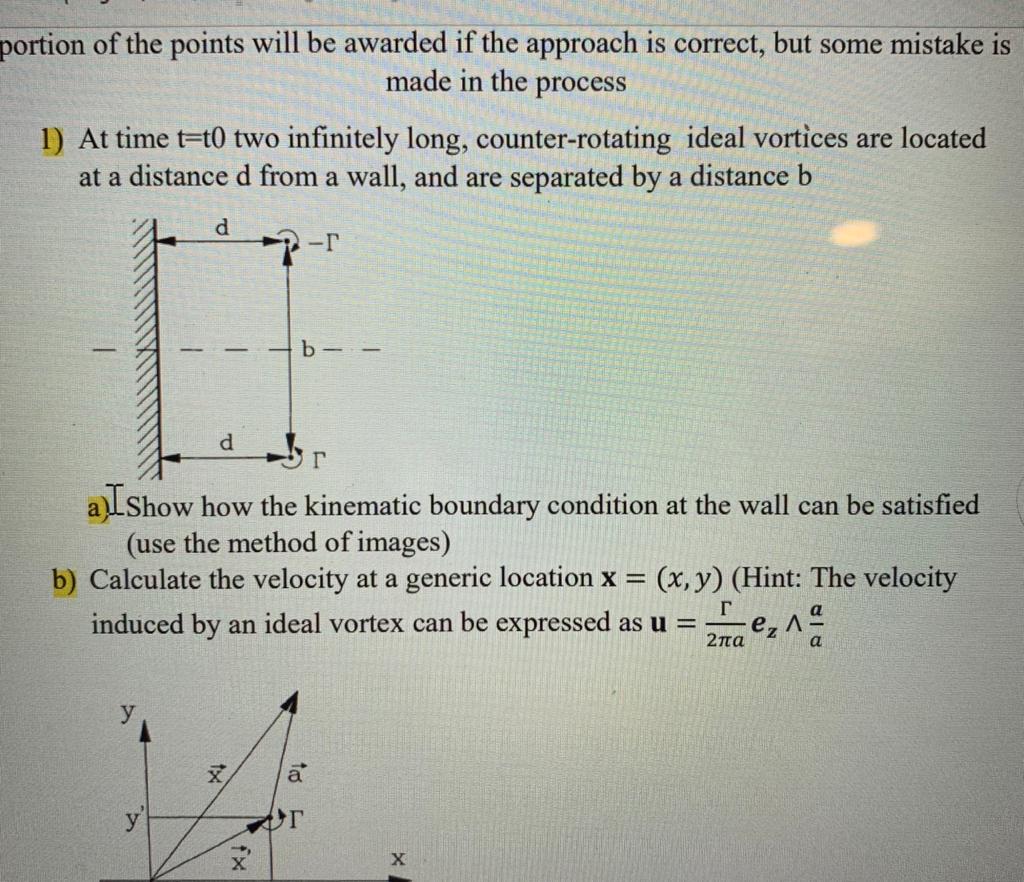 1) At time t=t0 two infinitely long, counter-rotating | Chegg.com