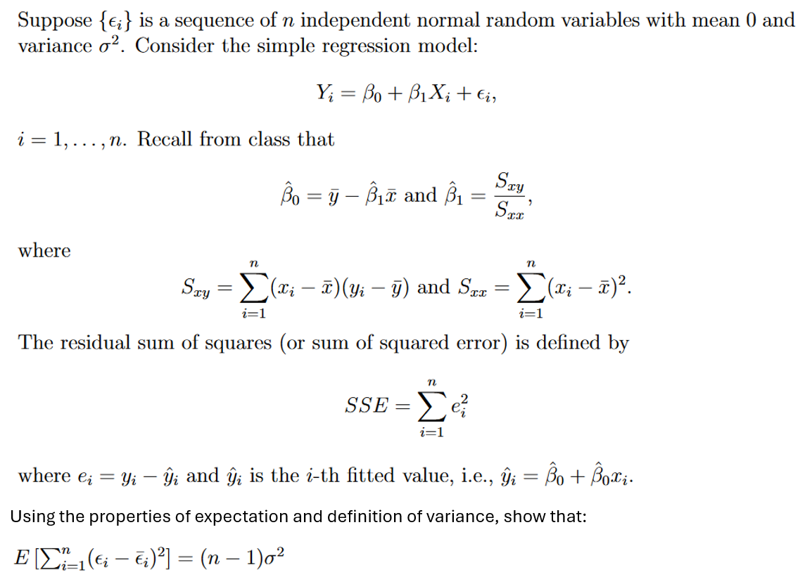 Solved Suppose {εloni} ﻿is a sequence of n ﻿independent | Chegg.com