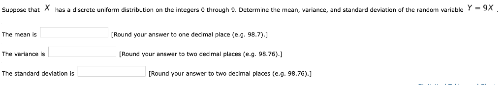 Solved Suppose that X has a discrete uniform distribution on | Chegg.com