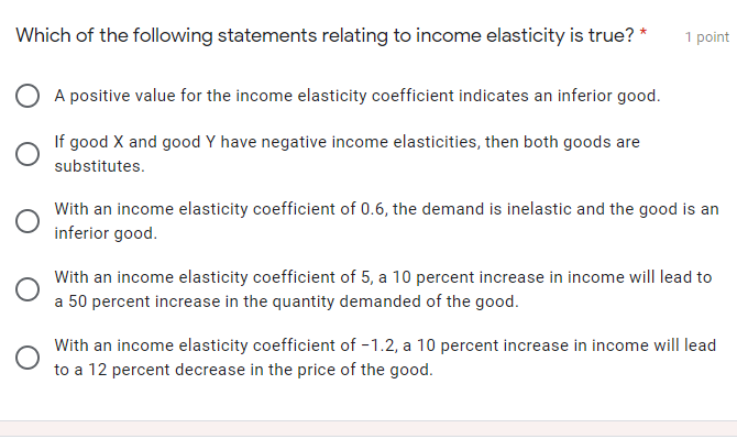Solved Assume the income elasticity of demand for good Z | Chegg.com