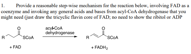 Solved 1. Provide a reasonable step-wise mechanism for the | Chegg.com