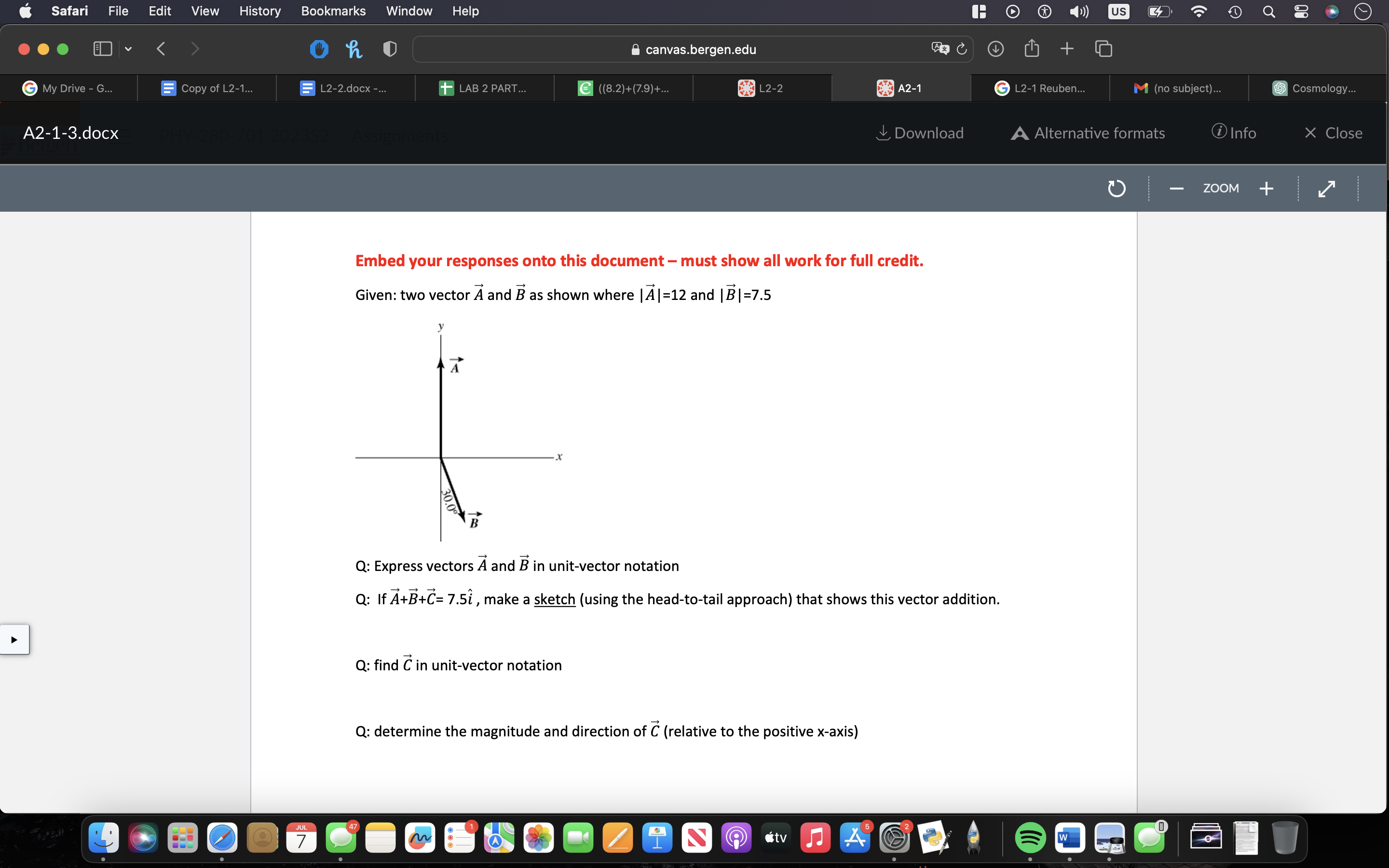 Solved Embed your responses onto this document - must show | Chegg.com