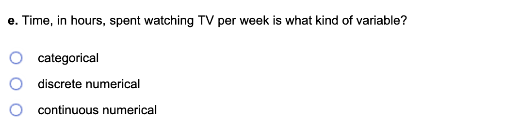 Solved For each of the following variables, determine | Chegg.com