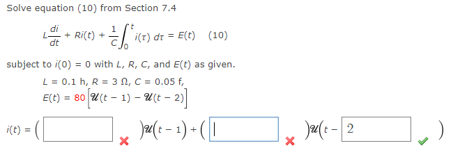 Solved Solve Equation 10 From Section 7 4
