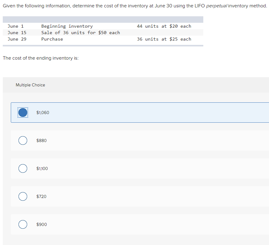 Solved Given the following information, determine the cost | Chegg.com