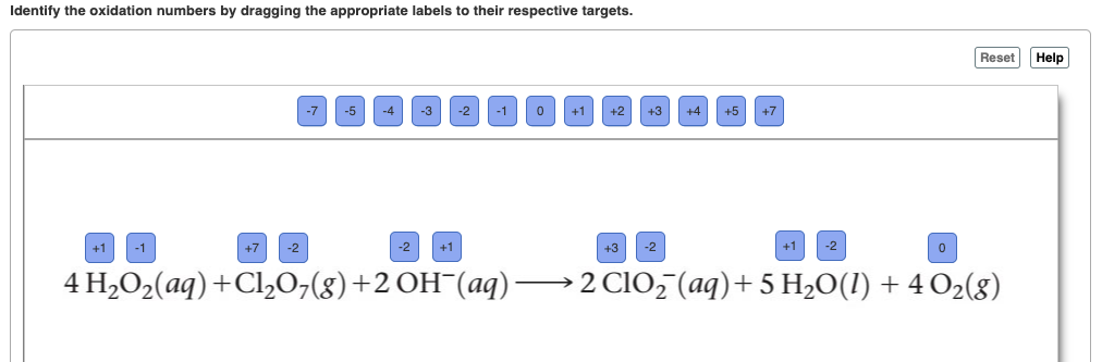 Solved +2 +4 -2 Ba2+ (aq) + 2 OH"(aq) +H2O2(aq) +2 ClO2(aq) | Chegg.com