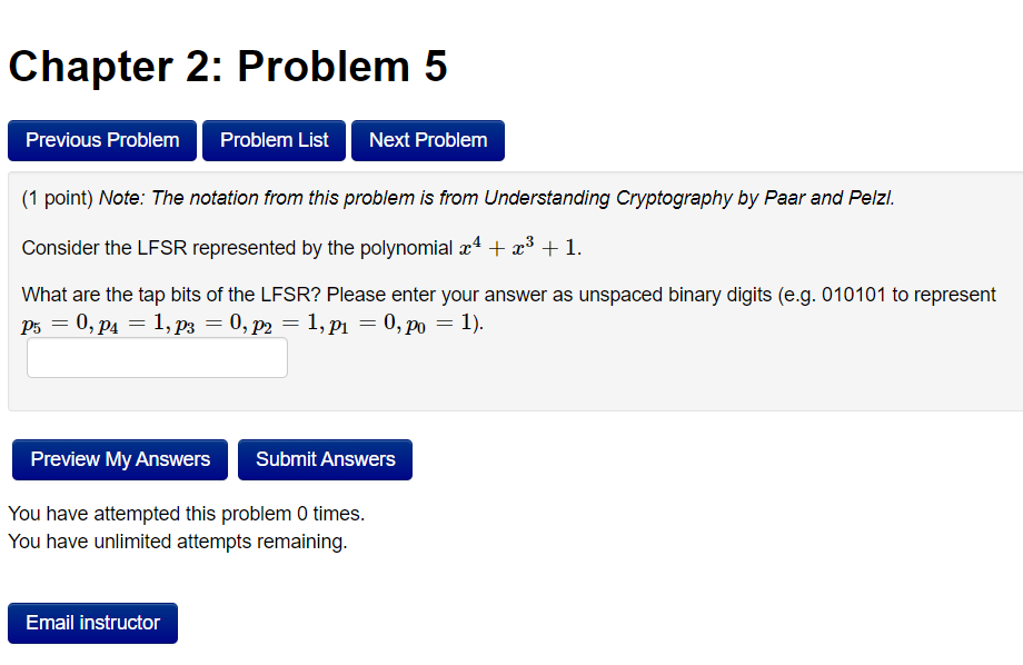 Solved (1 point) Note: The notation from this problem is | Chegg.com