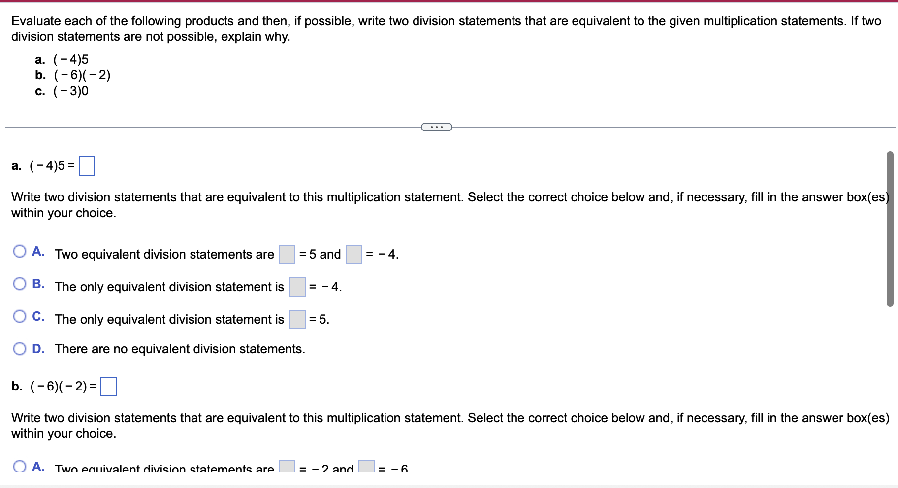 Solved Evaluate each of the following products and then, if | Chegg.com