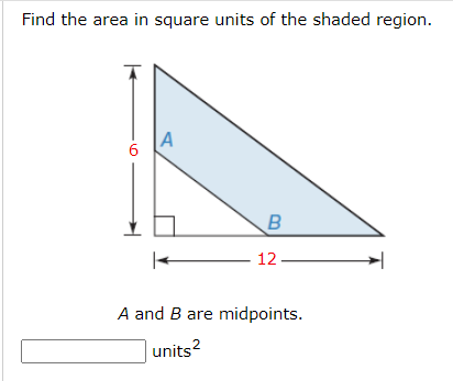 Solved Find the area in square units of the shaded region. A | Chegg.com