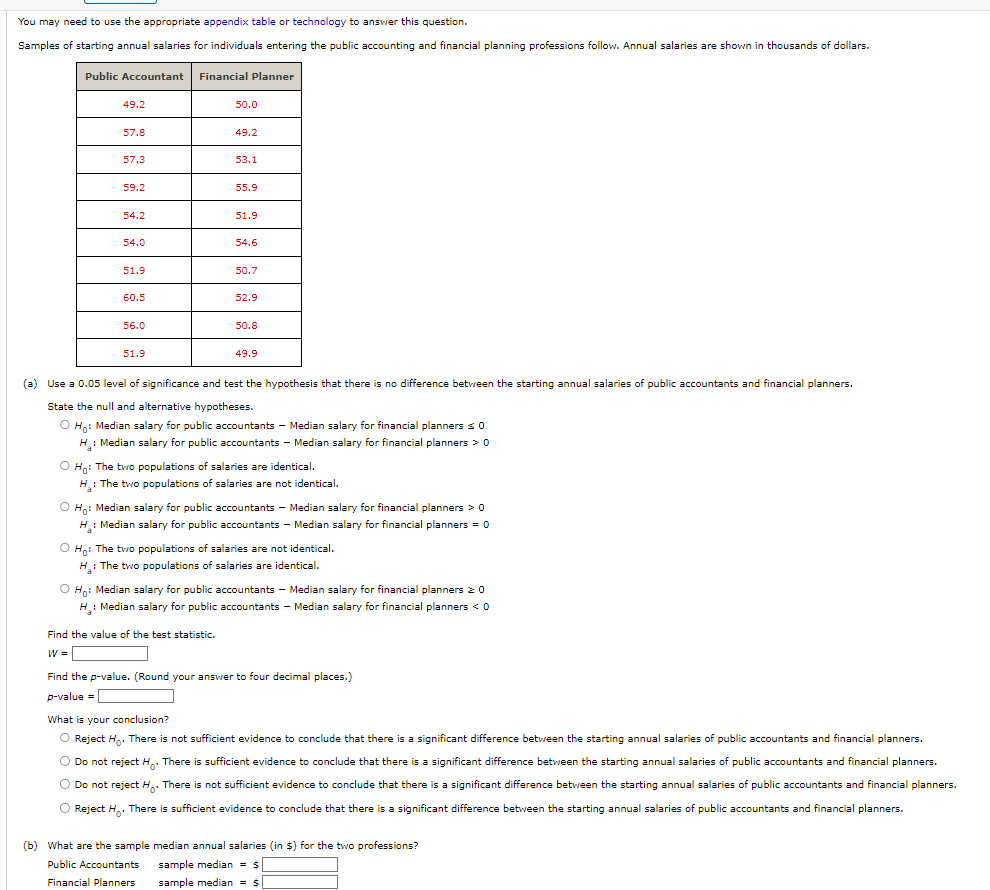 Solved You may need to use the appropriate appendix table or | Chegg.com