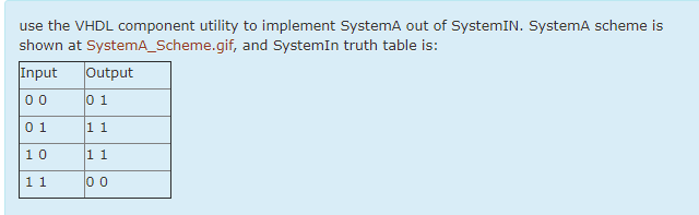 Use The Vhdl Component Utility To Implement Systema 