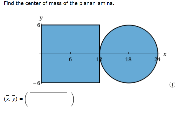 Solved Find the center of mass of the planar lamina. | Chegg.com