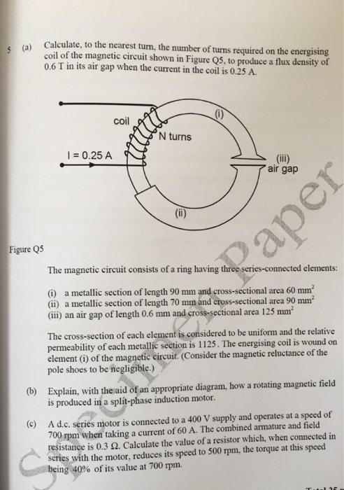 Solved Calculate, to the nearest turn, the number of turns | Chegg.com