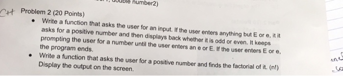 Solved Write a function that asks the user for an input. If | Chegg.com
