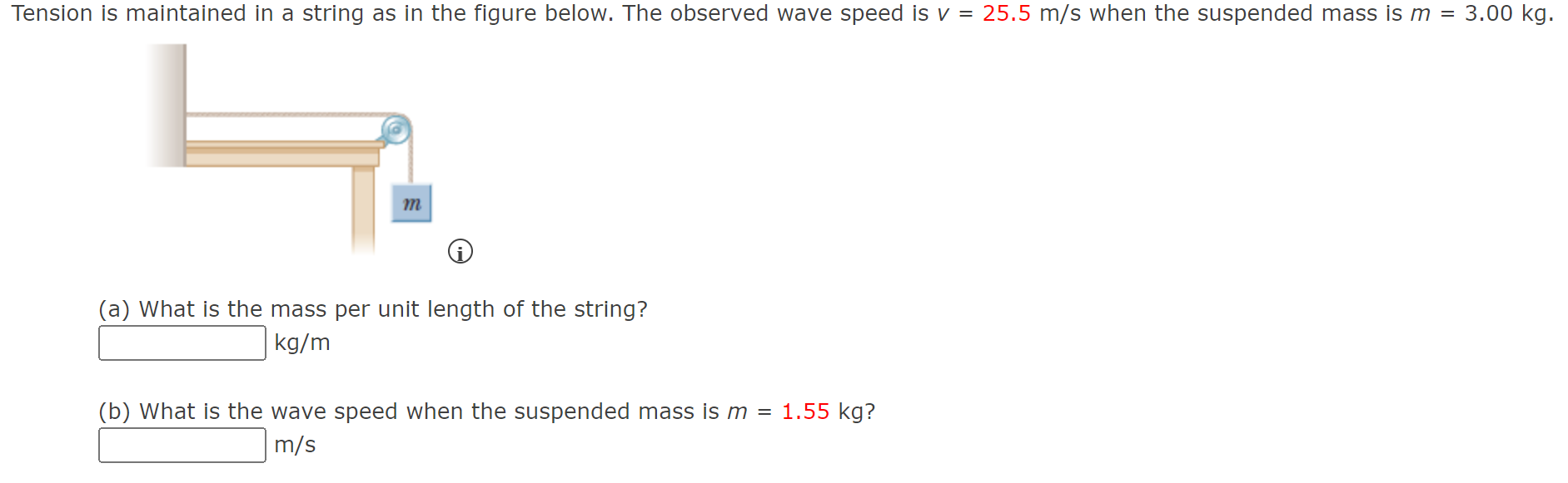 Solved Tension is maintained in a string as in the figure | Chegg.com