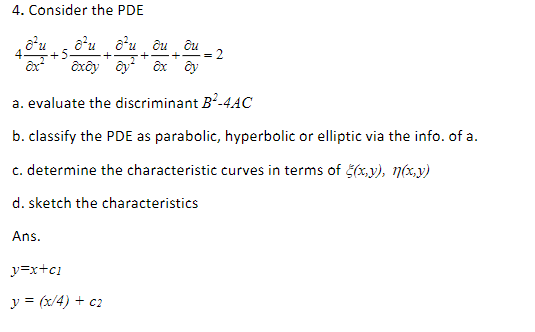 Solved 4. Consider the PDE | Chegg.com