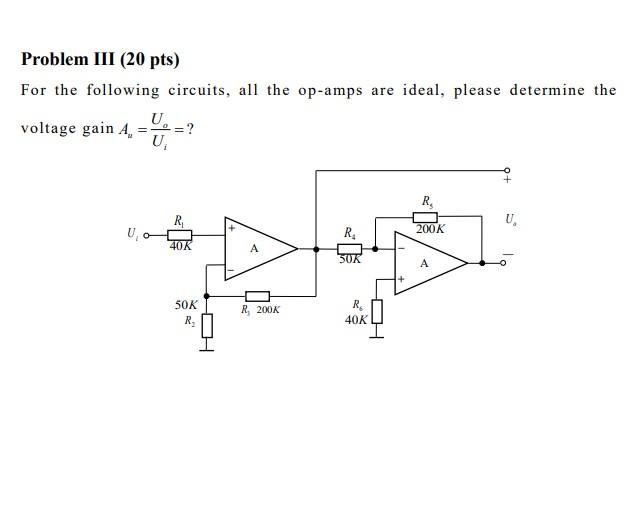 Solved Problem III (20 pts) For the following circuits, all | Chegg.com Solved Problem III (20 pts) For the following circuits, all | Chegg.com