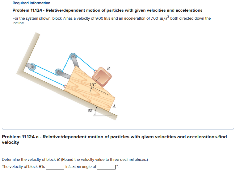 Solved Required InformationProblem 11.124 - | Chegg.com
