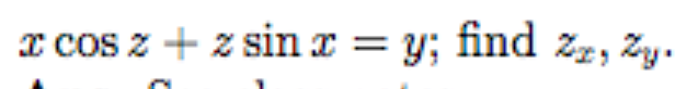 Solved I cos 2 + z sini = y; find Zz, Zy. | Chegg.com