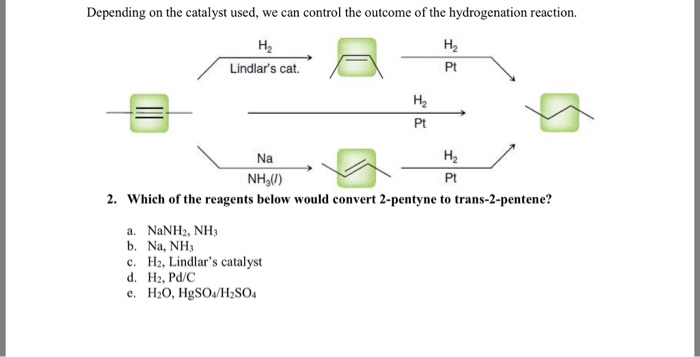 Solved Depending on the catalyst used, we can control the | Chegg.com