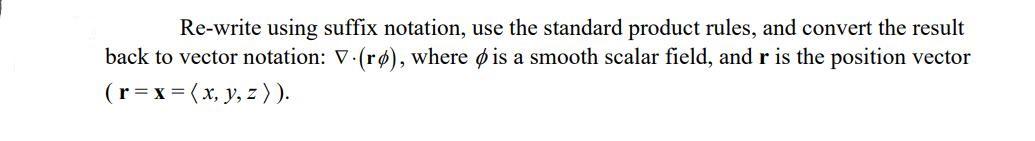 Solved Re-write using suffix notation, use the standard | Chegg.com