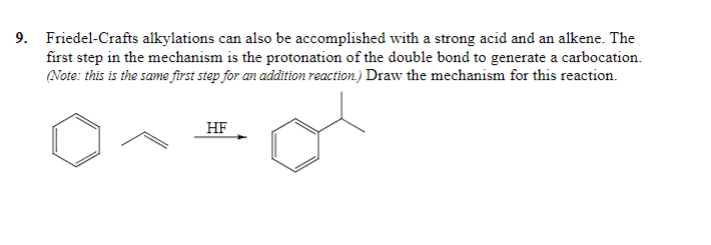 Solved Friedel-Crafts alkylations can also be accomplished | Chegg.com
