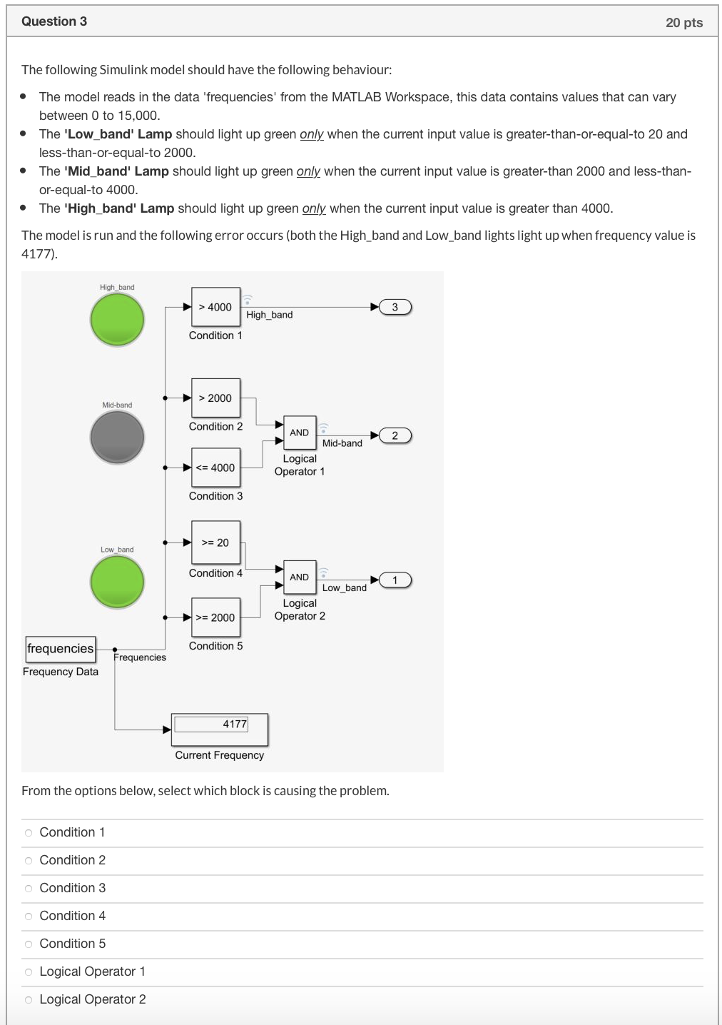 Solved Question 1 In Simulink We Want To Generate The