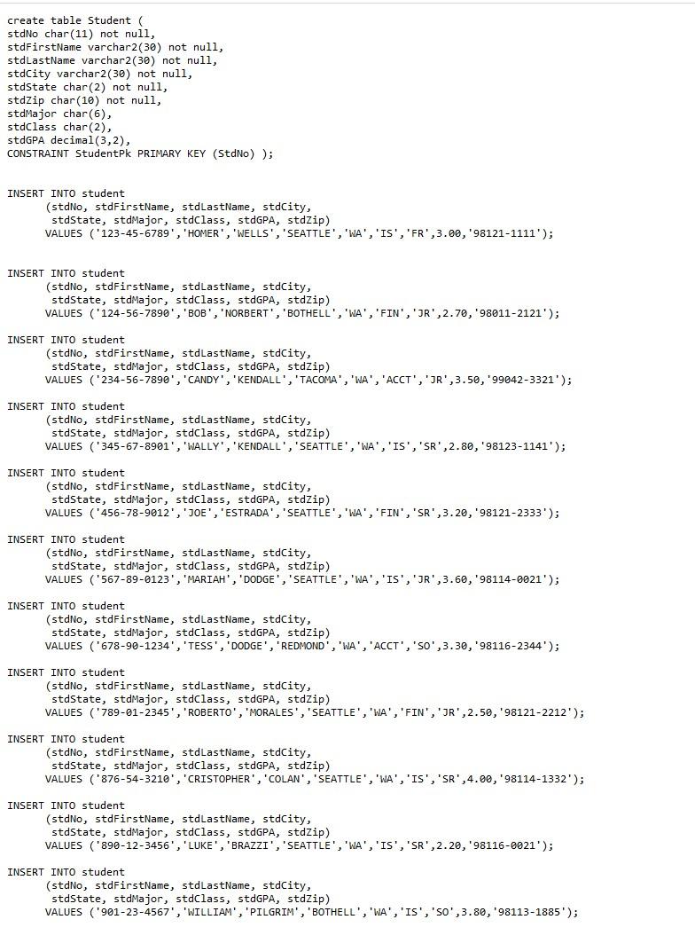 Solved By using the “UniversityDB.pdf“ file under Course | Chegg.com